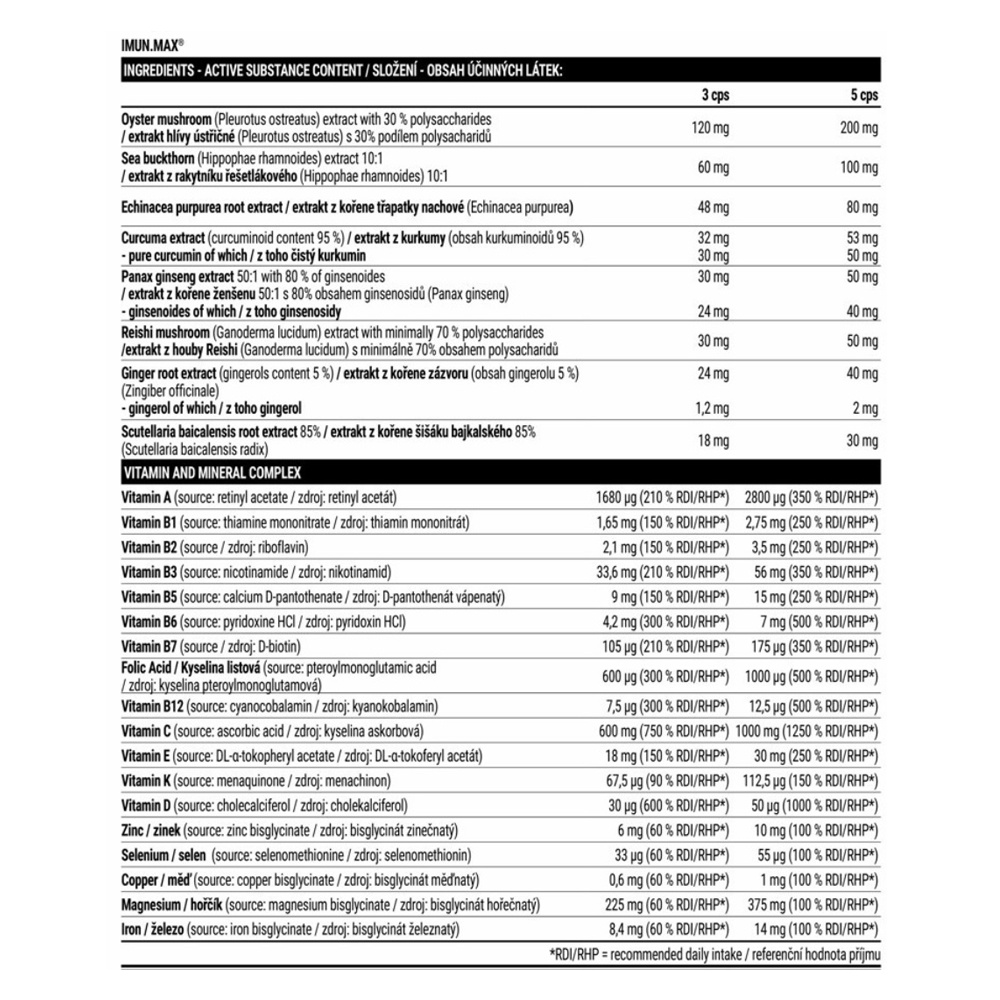 IMUN MAX® 90caps - Suplementi Spartan Shop